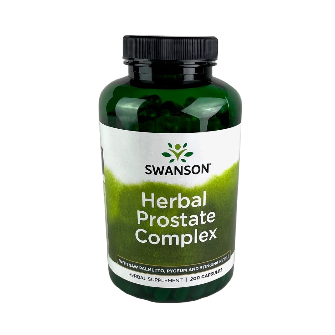 Swanson Herbal Prostate Complex Capsules, 200 Count, Saw Palmetto ...