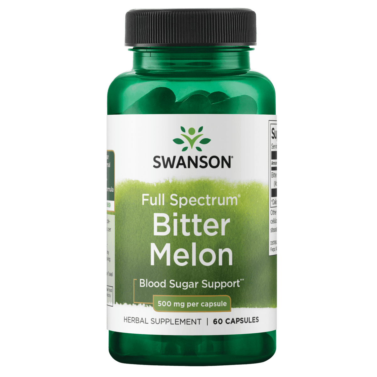 Swanson Bitter Melon 500mg Capsules, 60ct - Herbal Supplements for ...