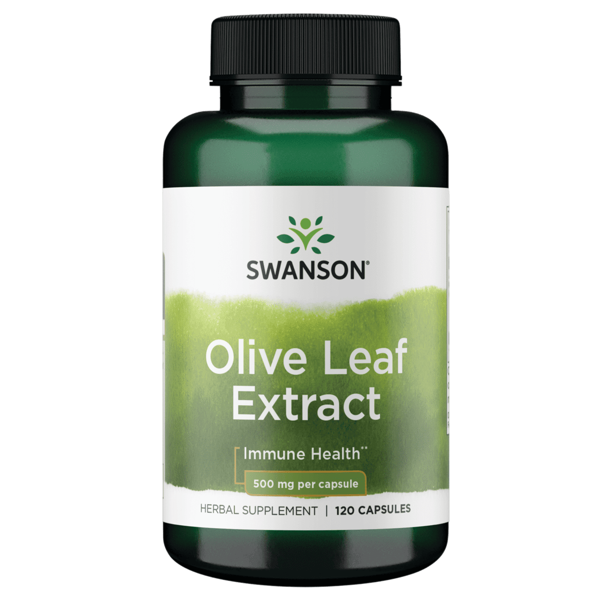 Swanson Pure Antioxidant Olive Leaf Extract 500mg Capsules, 120ct for ...
