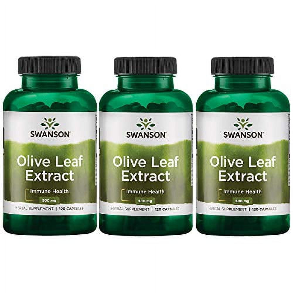 Swanson Herbal Supplements Olive Leaf Extract 500 Mg Capsule 120ct