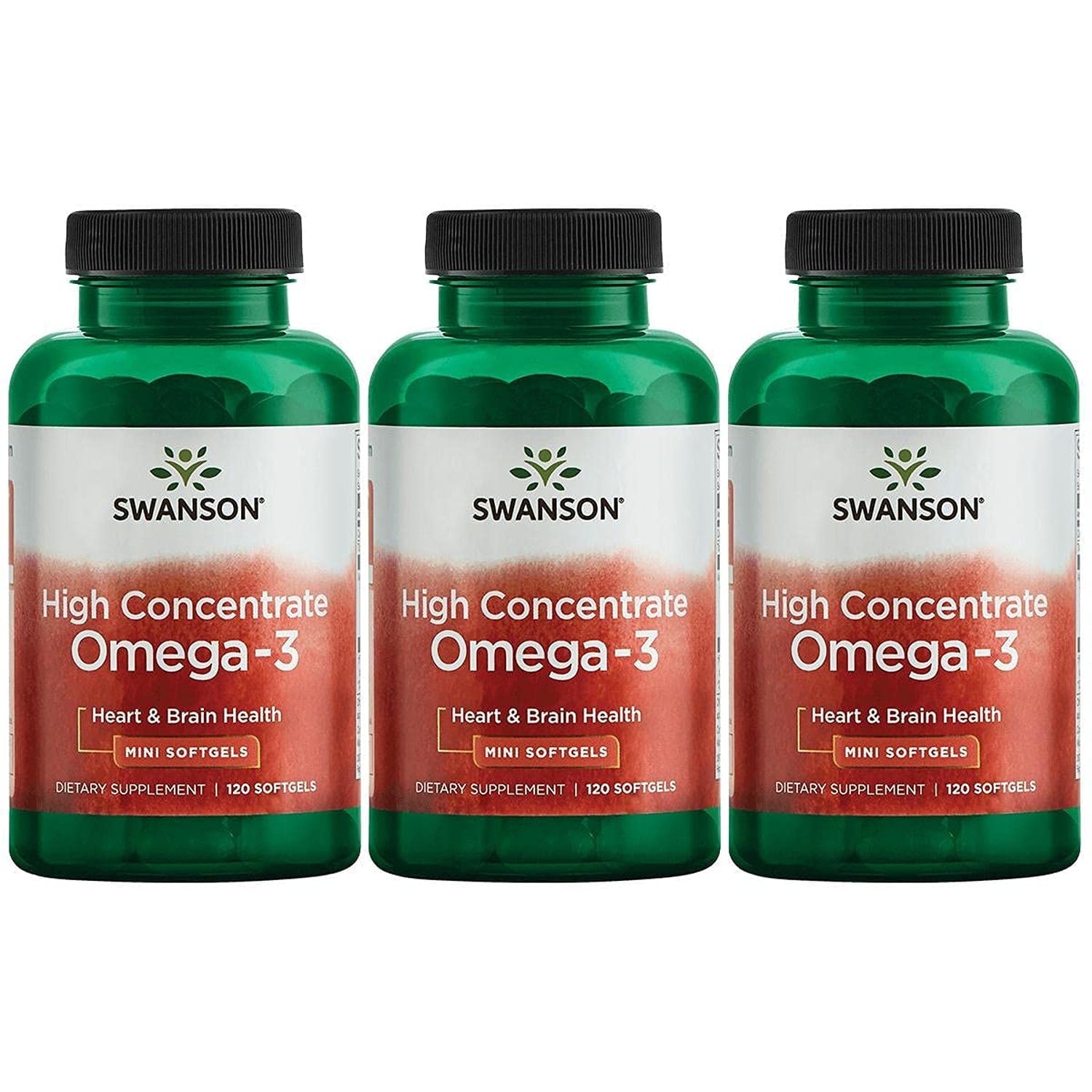 Swanson High Concentrate Omega-3 Fish Oil - Essential Fatty Acids ...