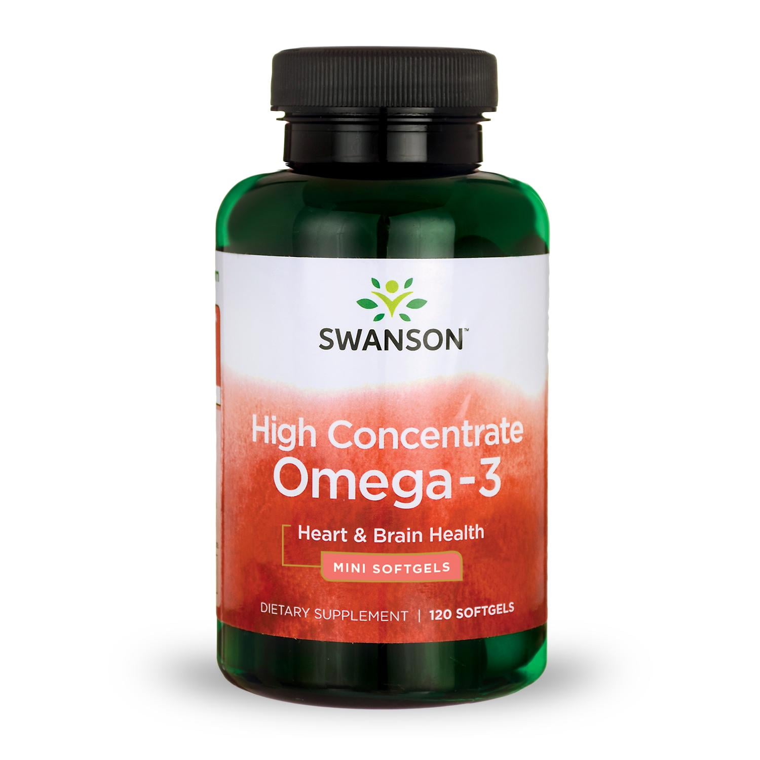 Swanson High Concentrate Omega-3 Fish Oil - Essential Fatty Acids ...