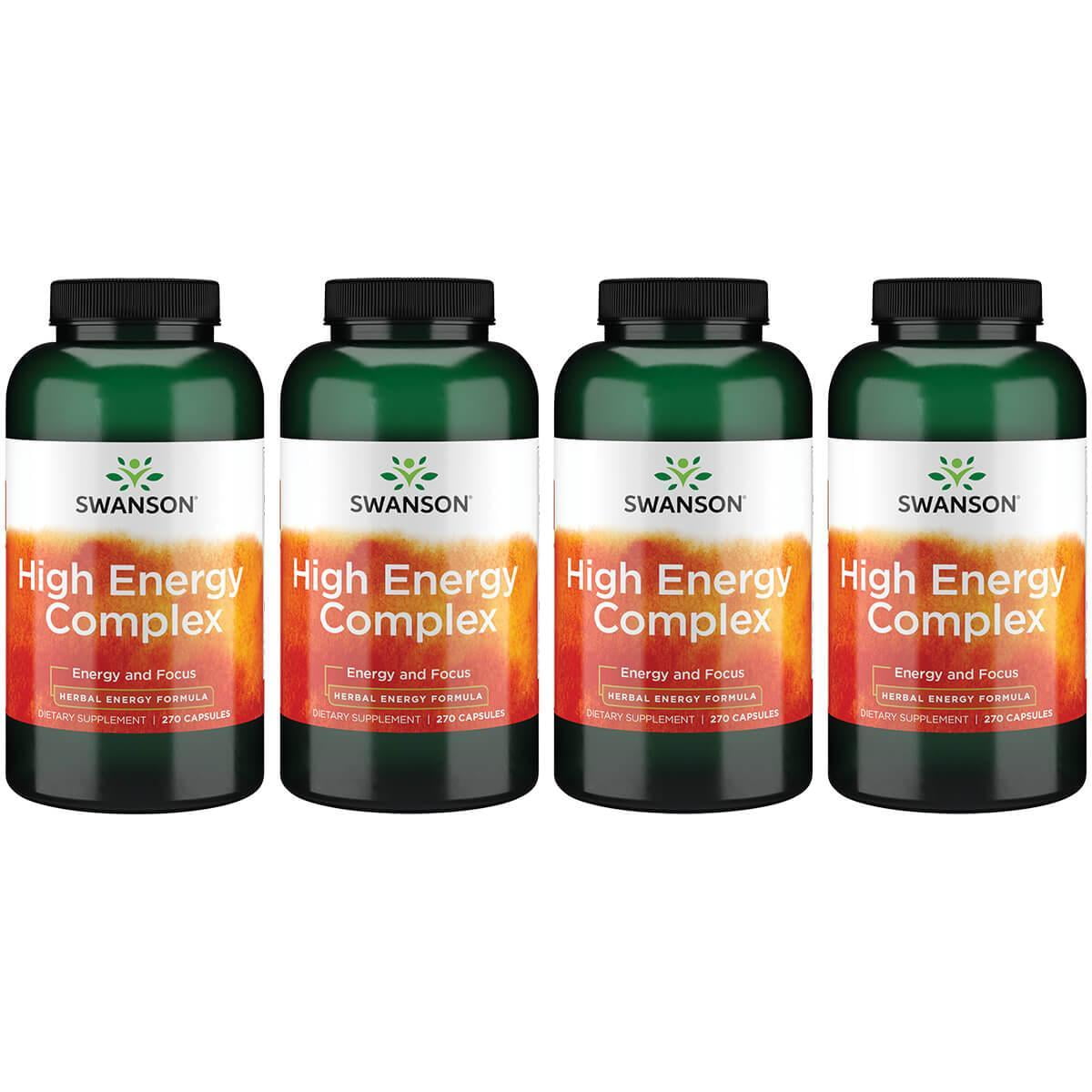 Swanson High Energy Complex 270 Caps 4 Pack - Walmart.com