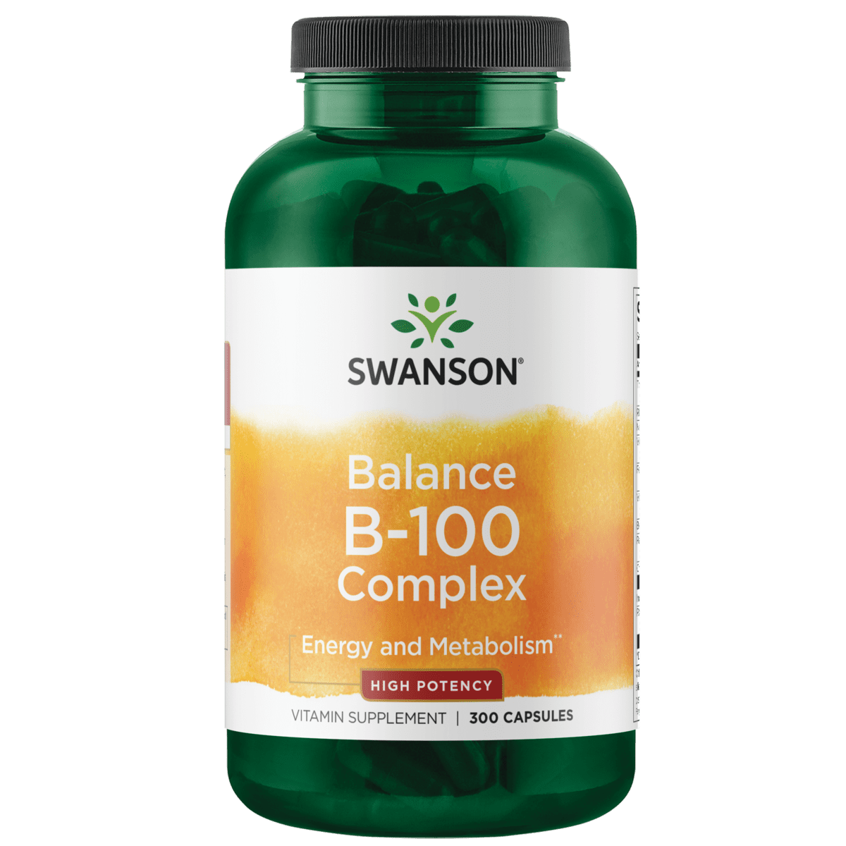 Swanson High Potency Balance B-100 Complex Capsules, 300 Count ...