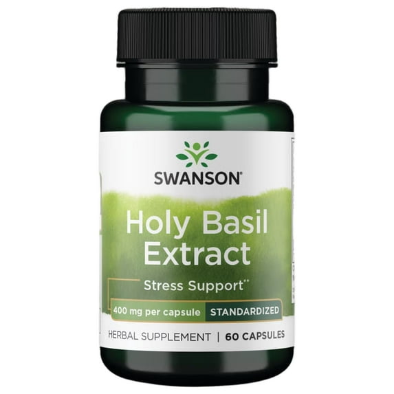Swanson, Holy Basil Extract, 400 mg 60 Capsules, Stress Support ...