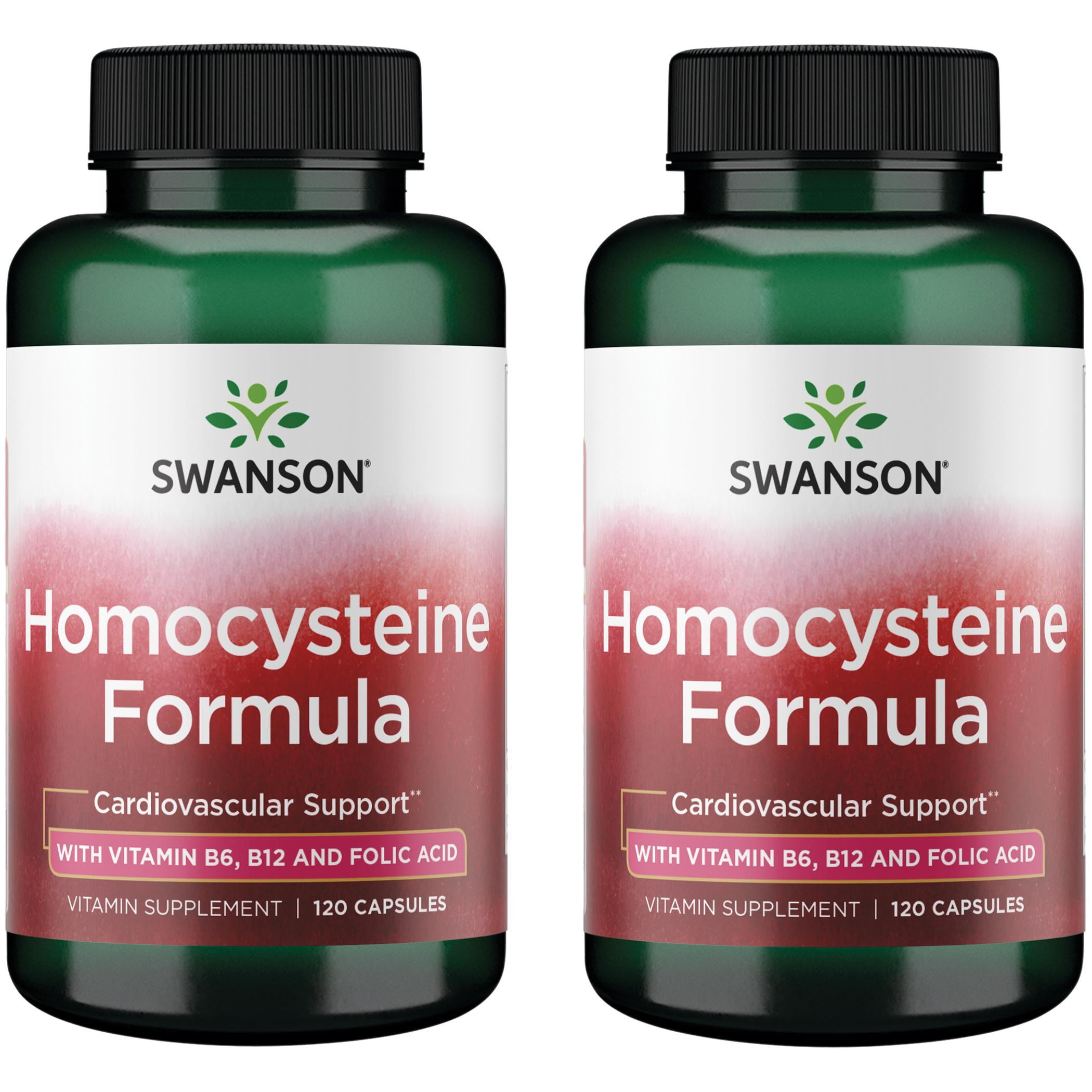 Swanson Homocysteine Formula 120 Caps 2 Pack - Walmart.com