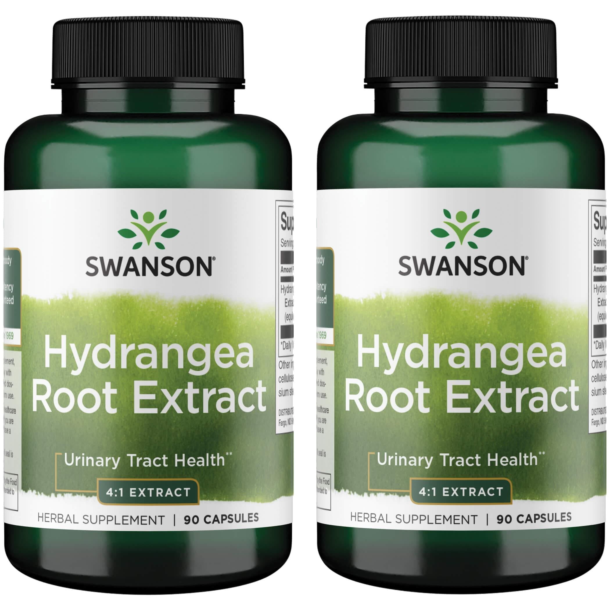 Swanson Hydrangea Root Extract - 4:1 Extract 125 mg 90 Caps 2 Pack ...