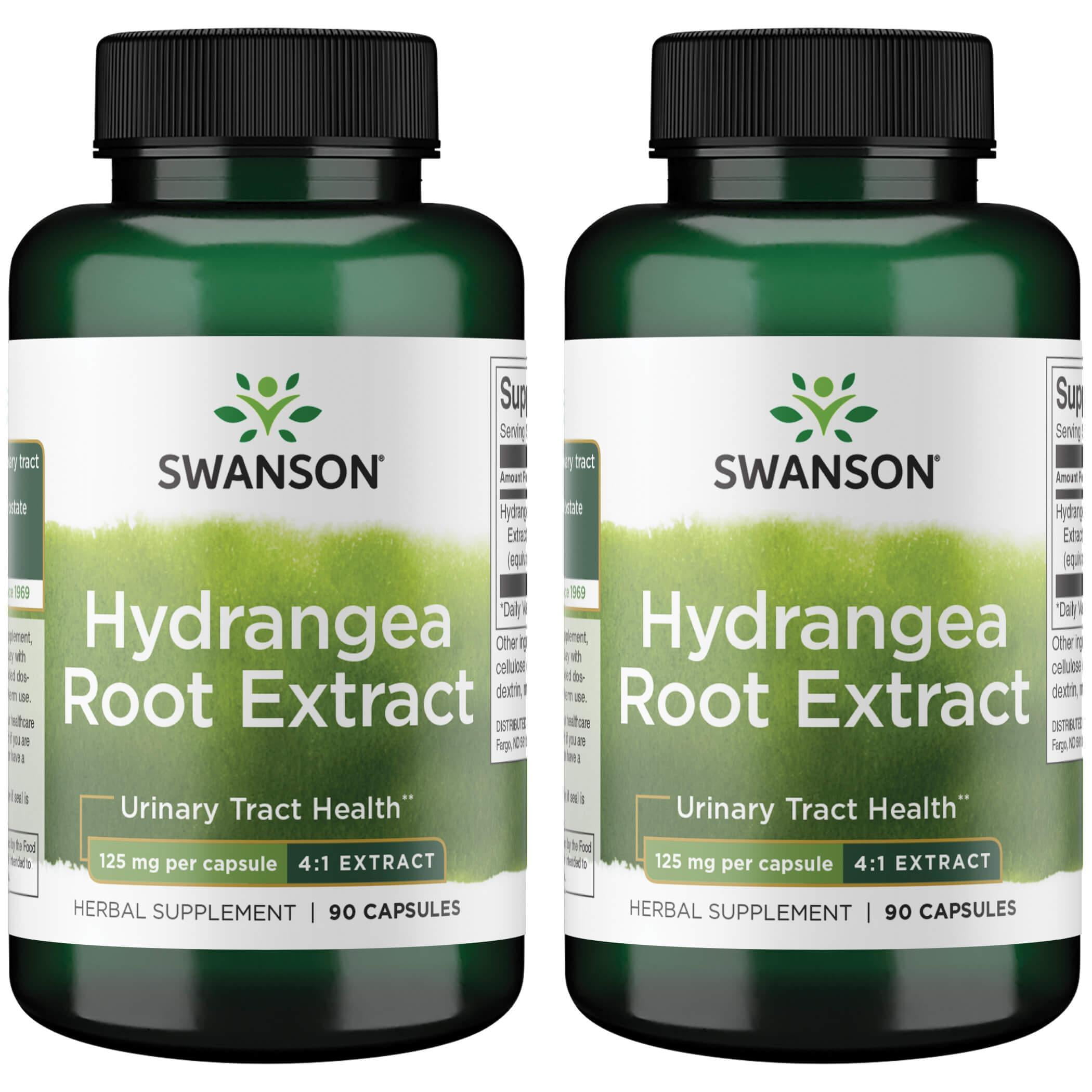 Swanson Hydrangea Root Extract Herbal Capsules - 4:1 Extract 125 mg 90 ...