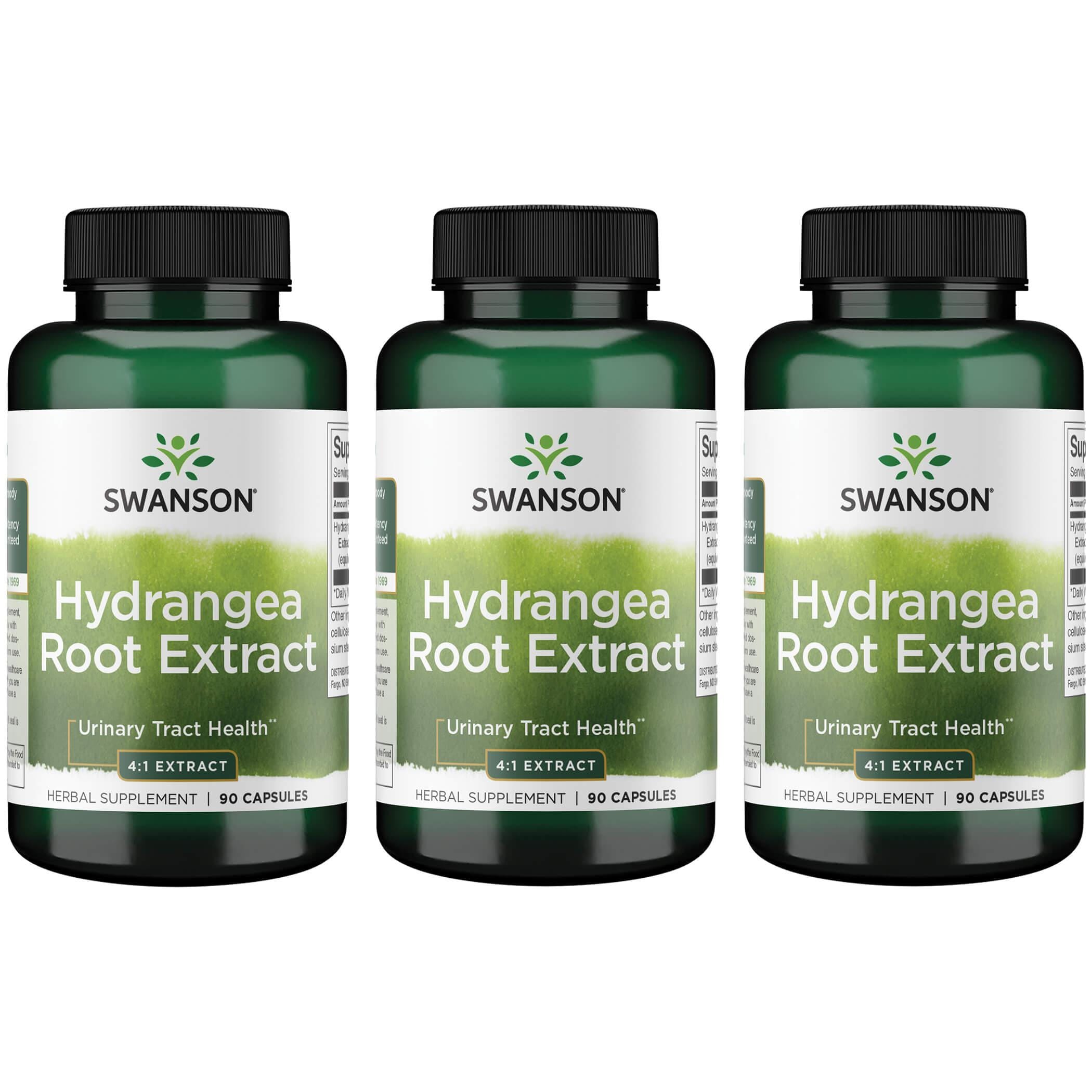 Swanson Hydrangea Root Extract - 4:1 Extract 125 mg 90 Caps 3 Pack ...