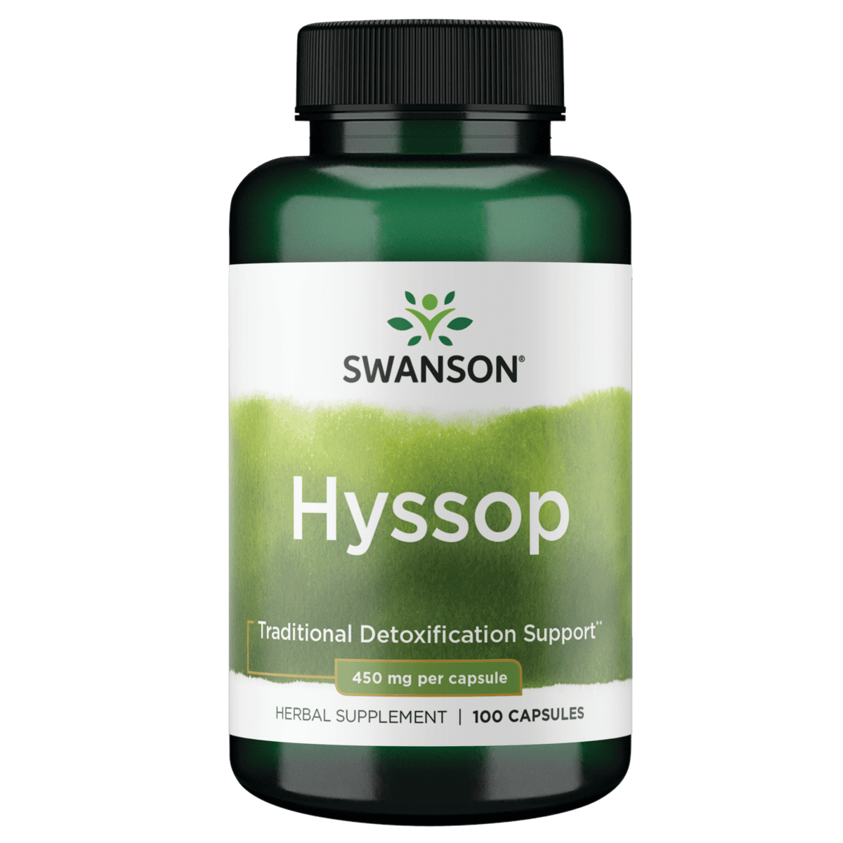 Swanson Hyssop 450 mg Digestive Support & Wellness Tonic, 100 Capsules ...