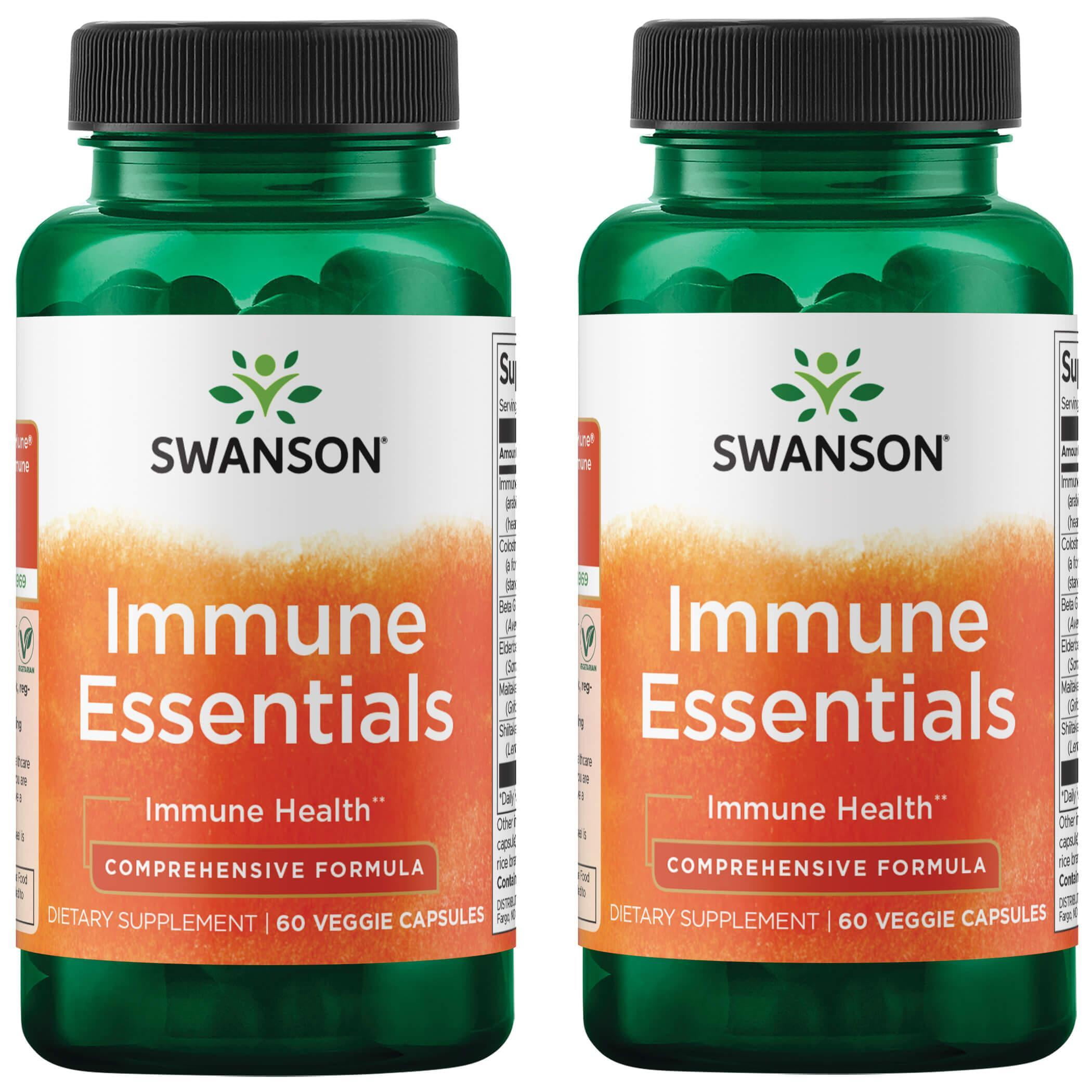 Swanson Immune Essentials 60 Veg Caps 2 Pack - Walmart.com