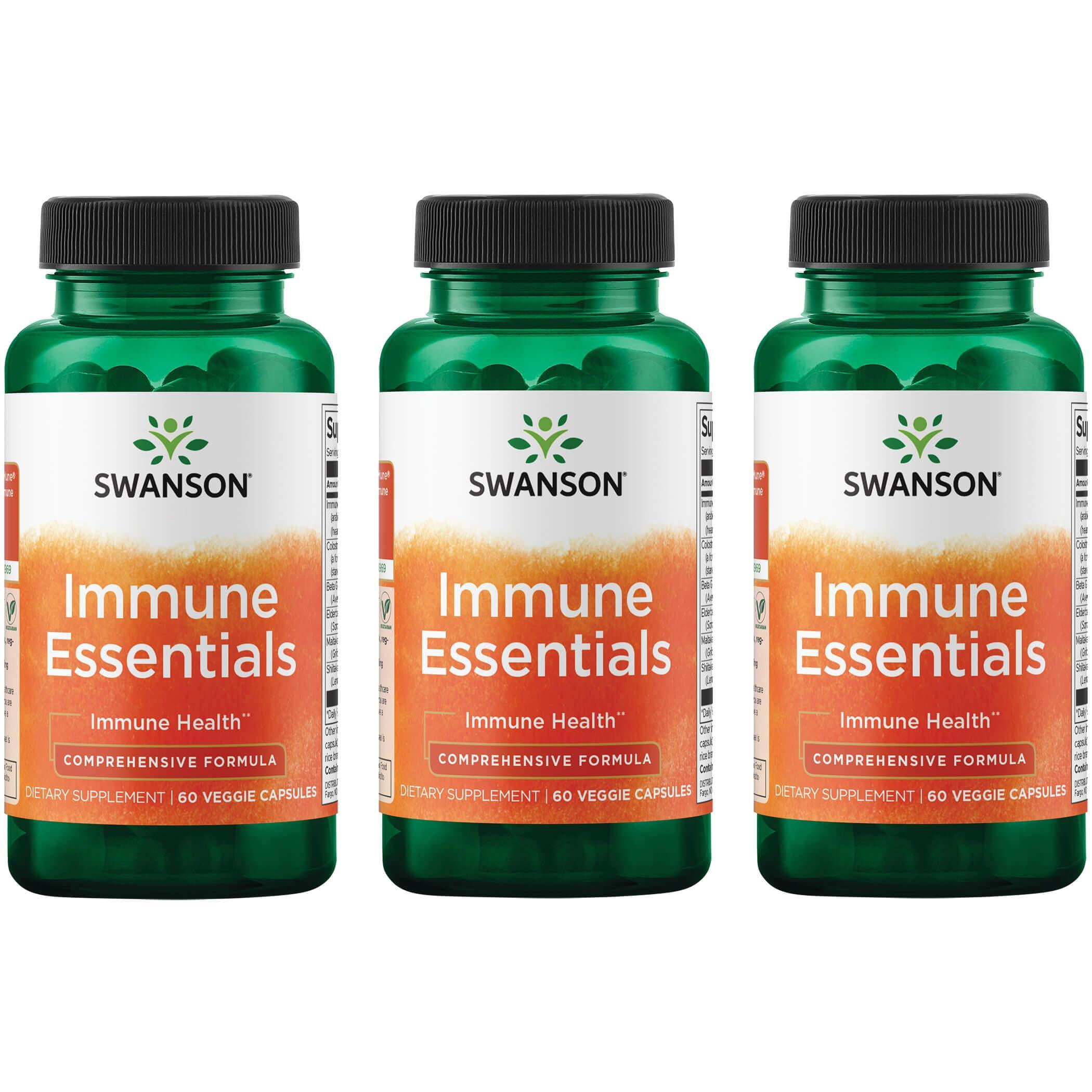 Swanson Immune Essentials 60 Veg Caps 3 Pack - Walmart.com