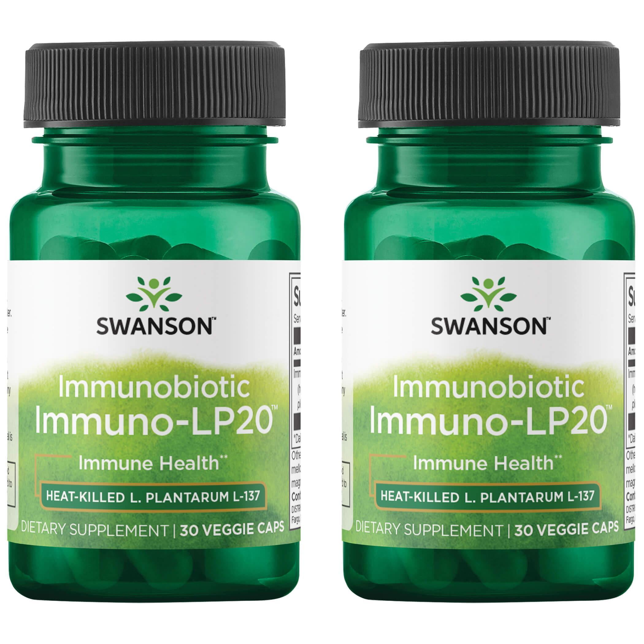 Swanson Immunobiotic Immuno-Lp20 50 mg 30 Veg Caps 2 Pack - Walmart.com