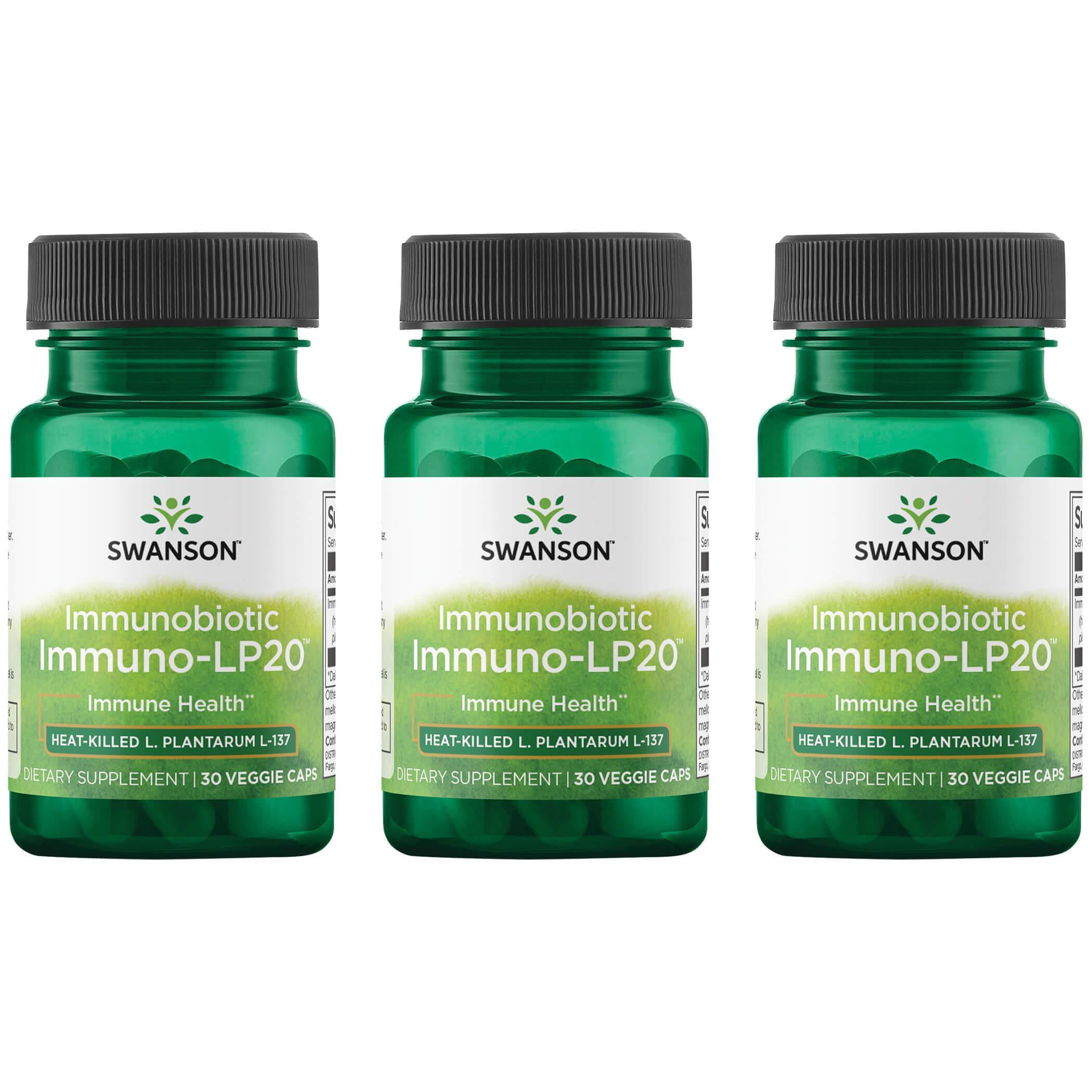 Swanson Immunobiotic Immuno-Lp20 50 mg 30 Veg Caps 3 Pack - Walmart.com