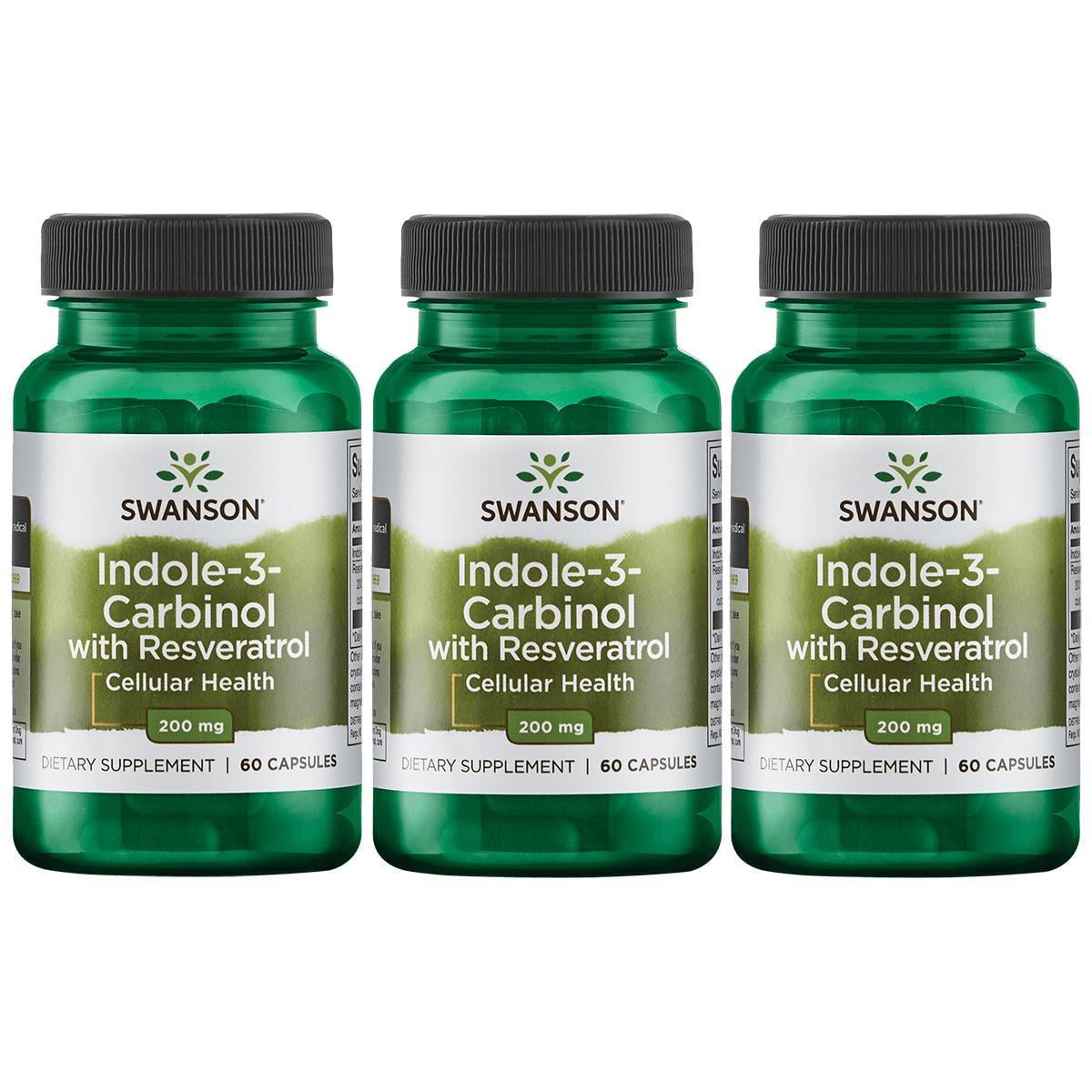 Swanson Indole-3-Carbinol with Resveratrol - I3C Supplement Promoting ...