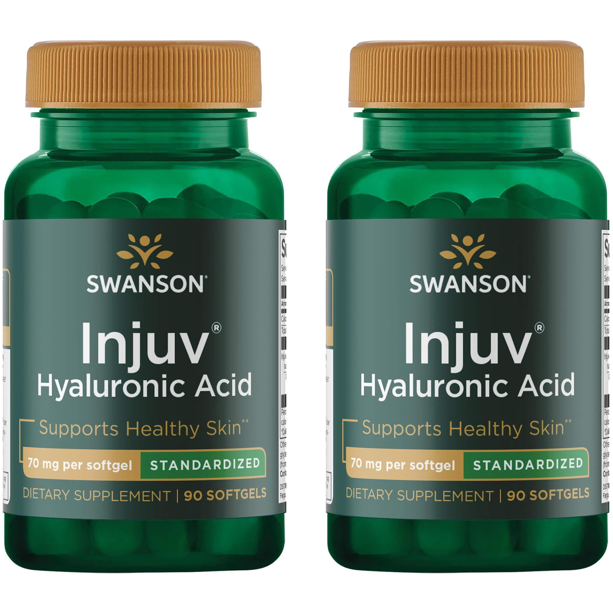 Swanson Injuv Skin & Joints Dietary Hyaluronic Acid, 70 mg, 90 Sgels, 2 ...