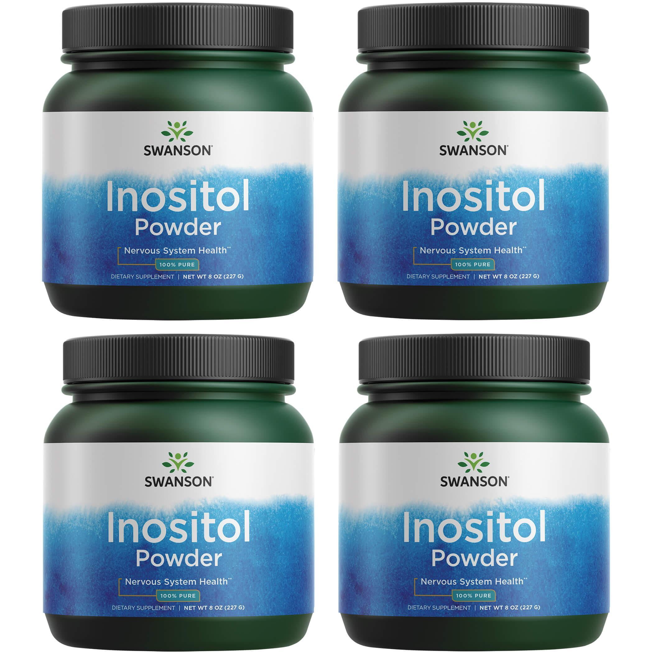 Swanson Inositol Powder - 100% Pure 8 oz Pwdr 4 Pack - Walmart.com