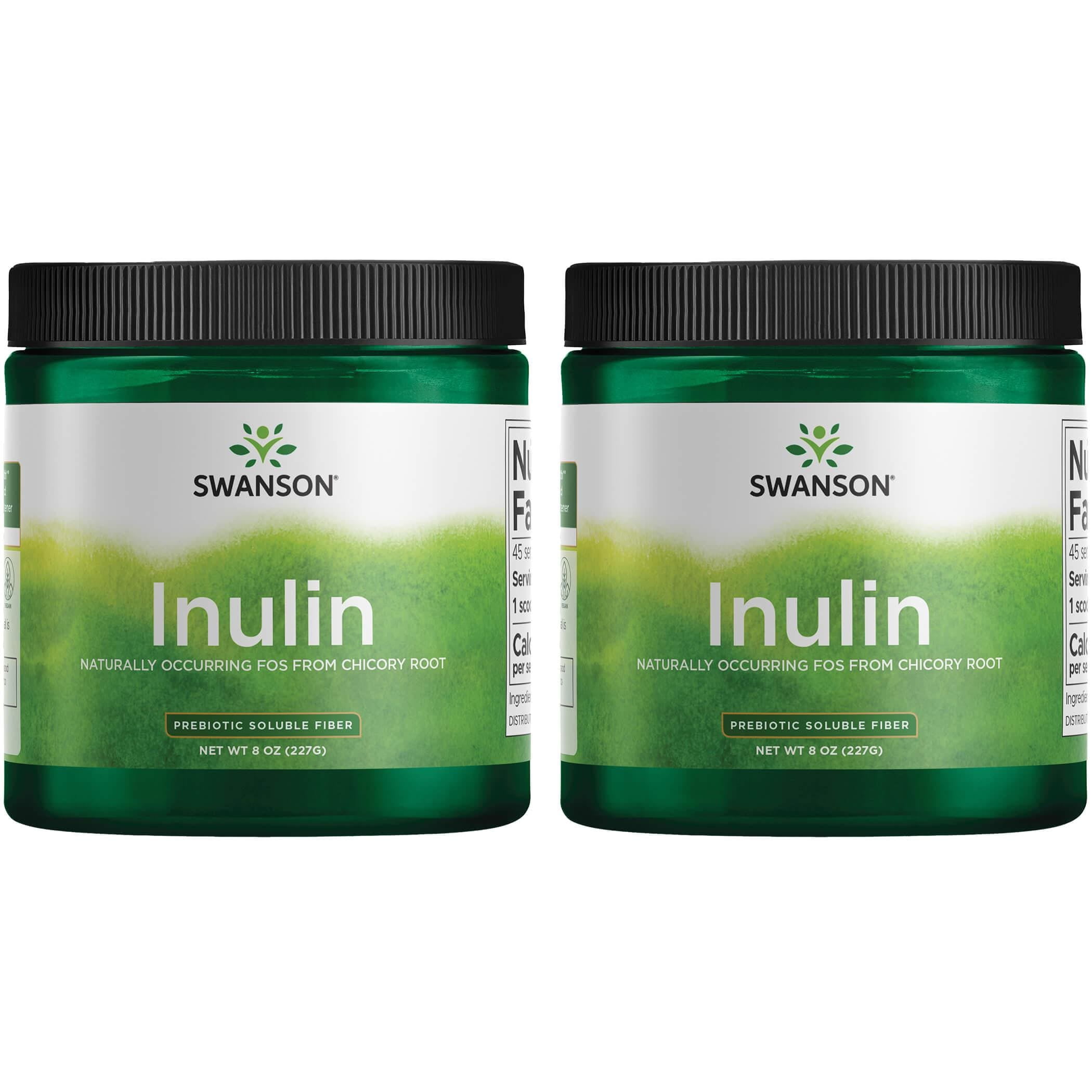 Swanson Inulin - Prebiotic Soluble Fiber 8 oz Pwdr 2 Pack - Walmart.com