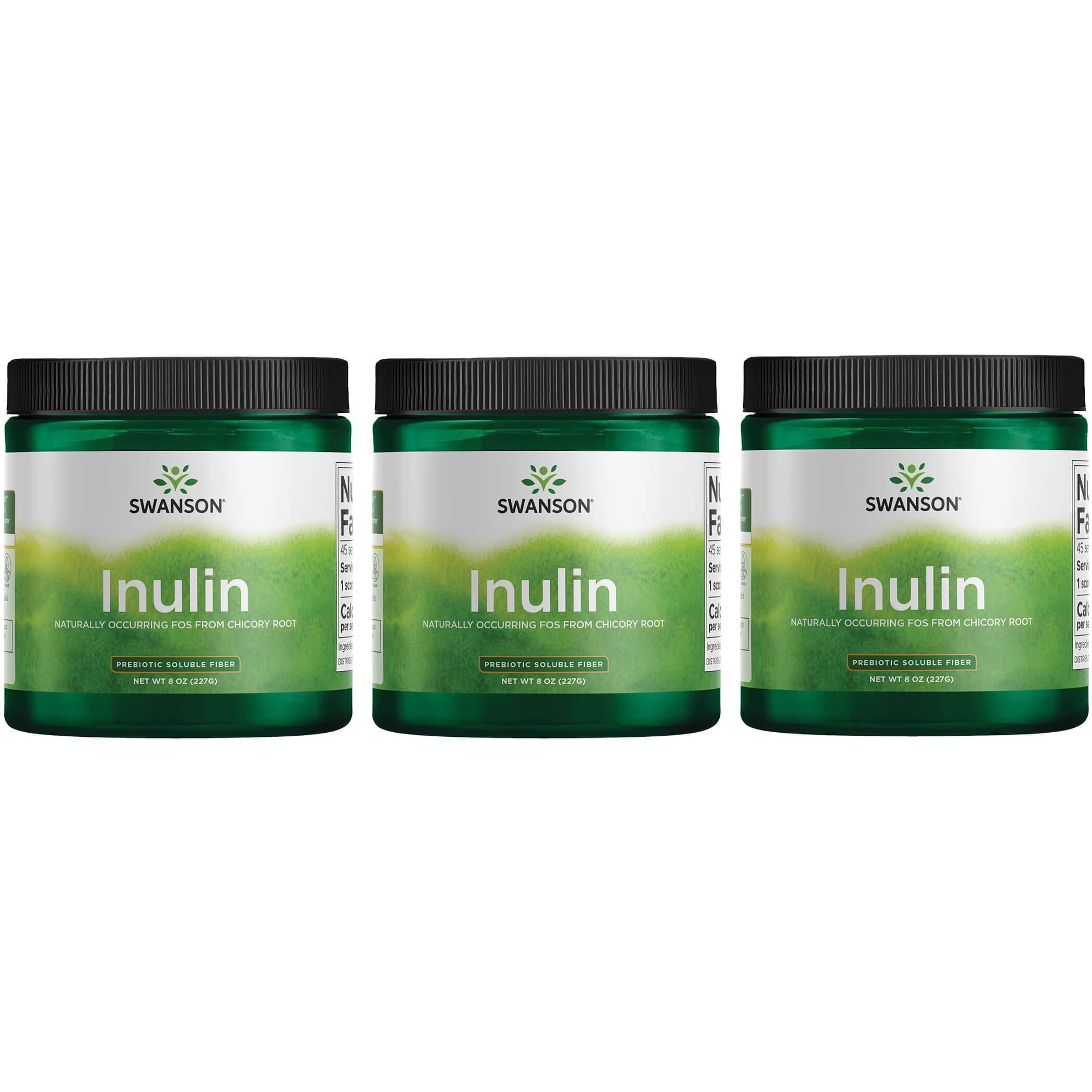 Swanson Inulin - Prebiotic Soluble Fiber Powder Promoting Digestive ...