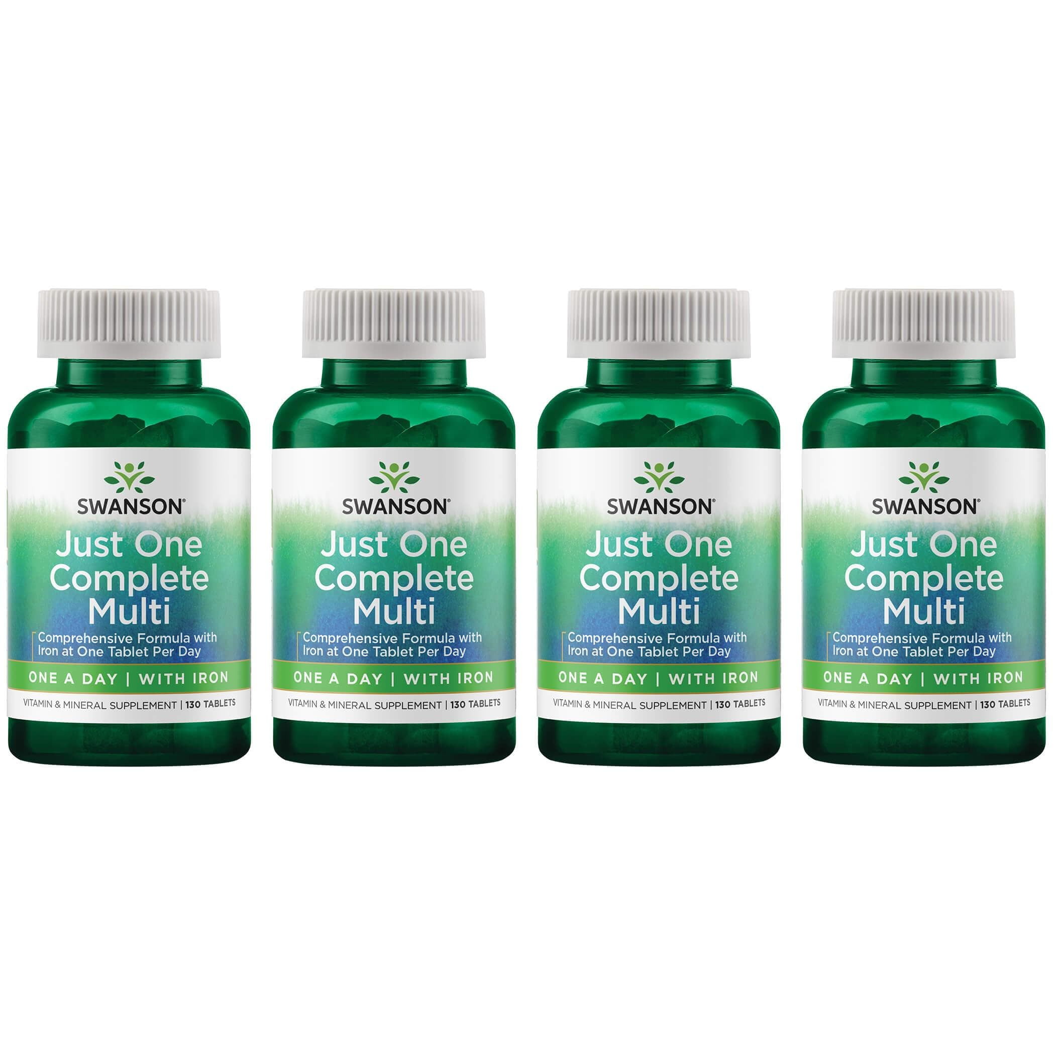 Swanson Just One Multi with Iron 130 Tabs 4 Pack - Walmart.com