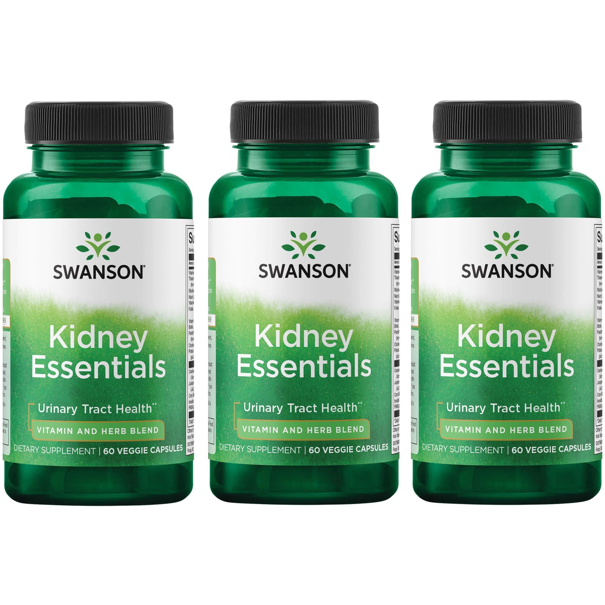 Swanson Kidney Essentials 60 Veg Caps 3 Pack - Walmart.com