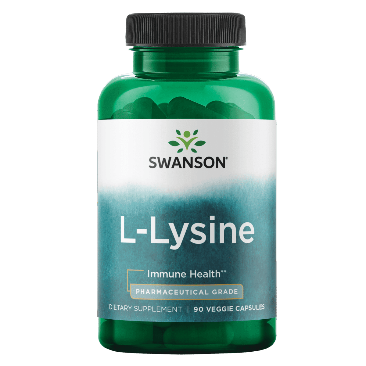 Swanson L-Lysine - Pharmaceutical Grade 500 mg 90 Veggie Capsules ...