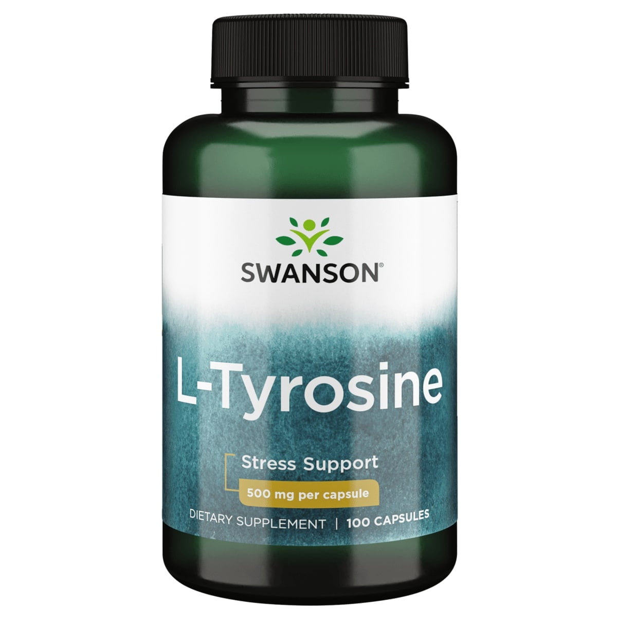 Swanson L-Tyrosine, Supports Mental Focus, Dopamine Synthesis, 100 ...