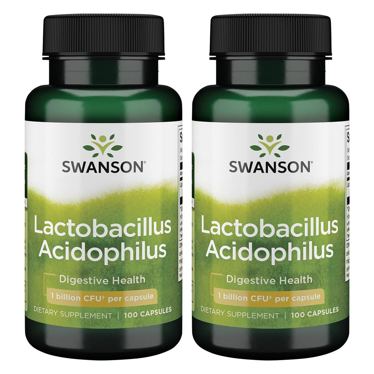Swanson Lactobacillus Acidophilus 1 Billion Cfu 100 Caps 2 Pack - Walmart.com