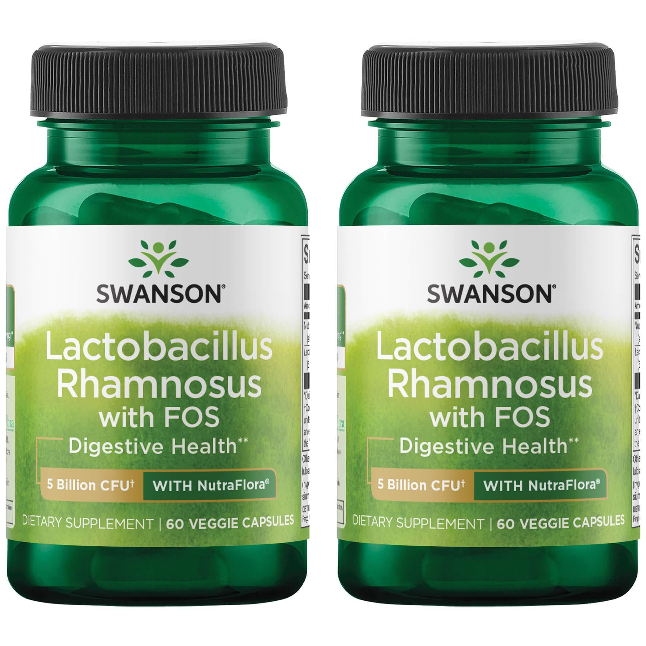 Swanson Probiotics Lactobacillus Rhamnosus, 5 Billion CFU, 60 Veg Caps ...