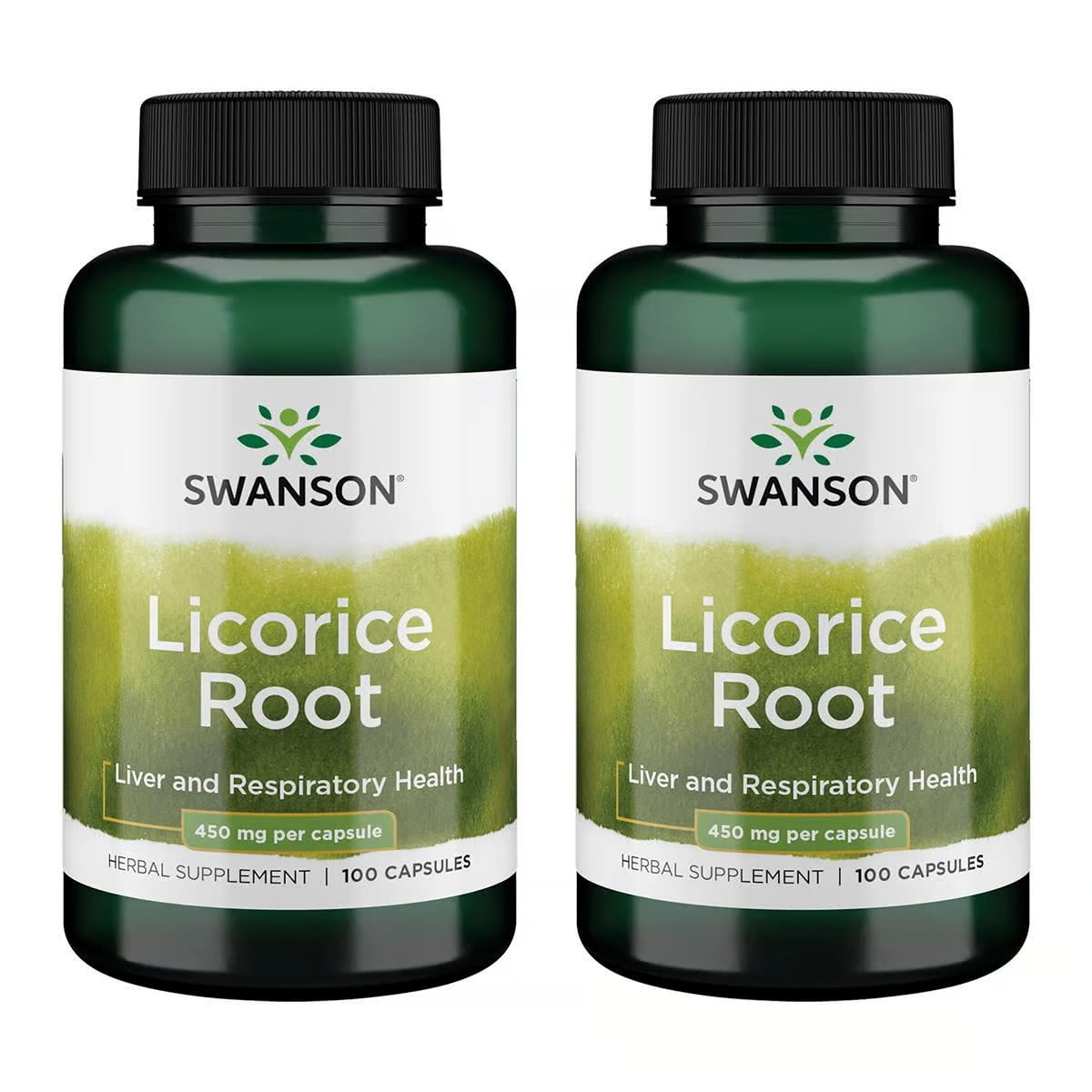 Swanson Licorice Root 450 mg 100 Caps 2 Pack - Walmart.com