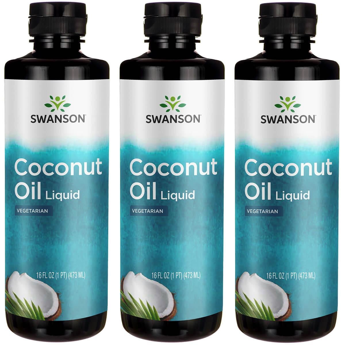 Swanson Liquid Coconut Oil 16 fl oz Liq 3 Pack - Walmart.com