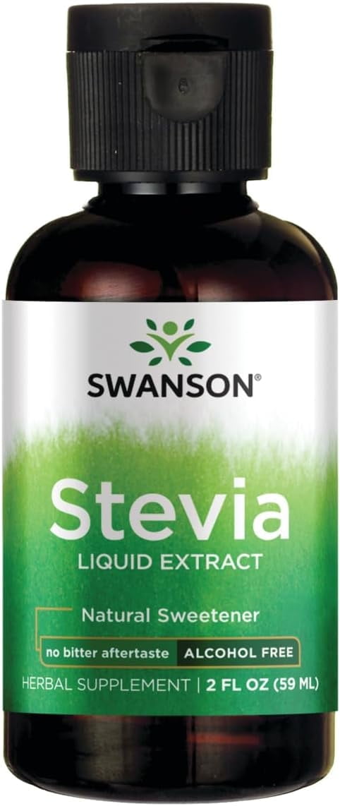 Swanson Liquid Stevia 2 fl oz, Neutral Base, Alcohol-Free Liquid ...