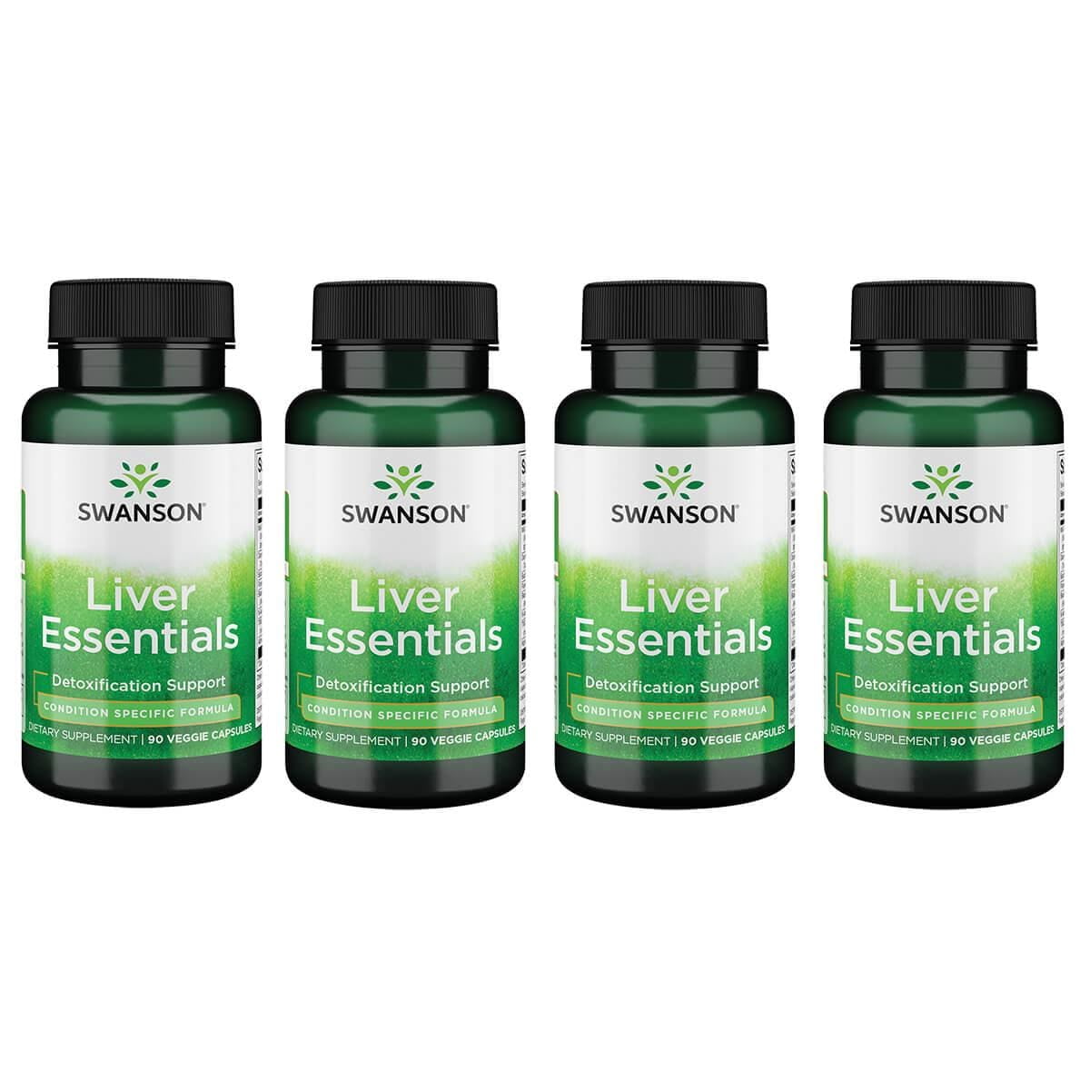 Swanson Liver Essentials 90 Veg Caps 4 Pack - Walmart.com