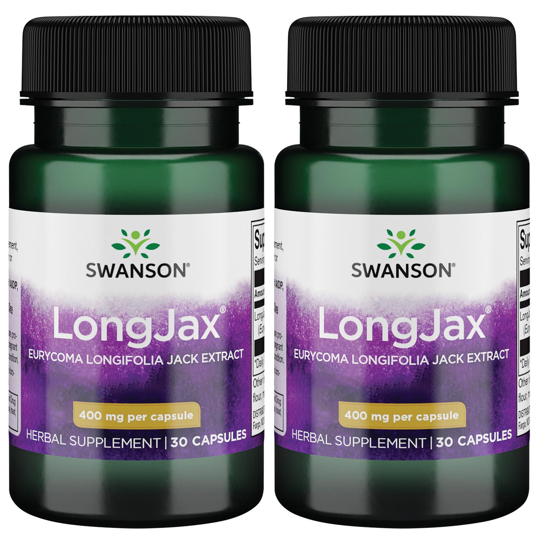 Swanson Longjax Eurycoma Longifolia Jack Extract 400 mg 30 Caps 2 Pack ...