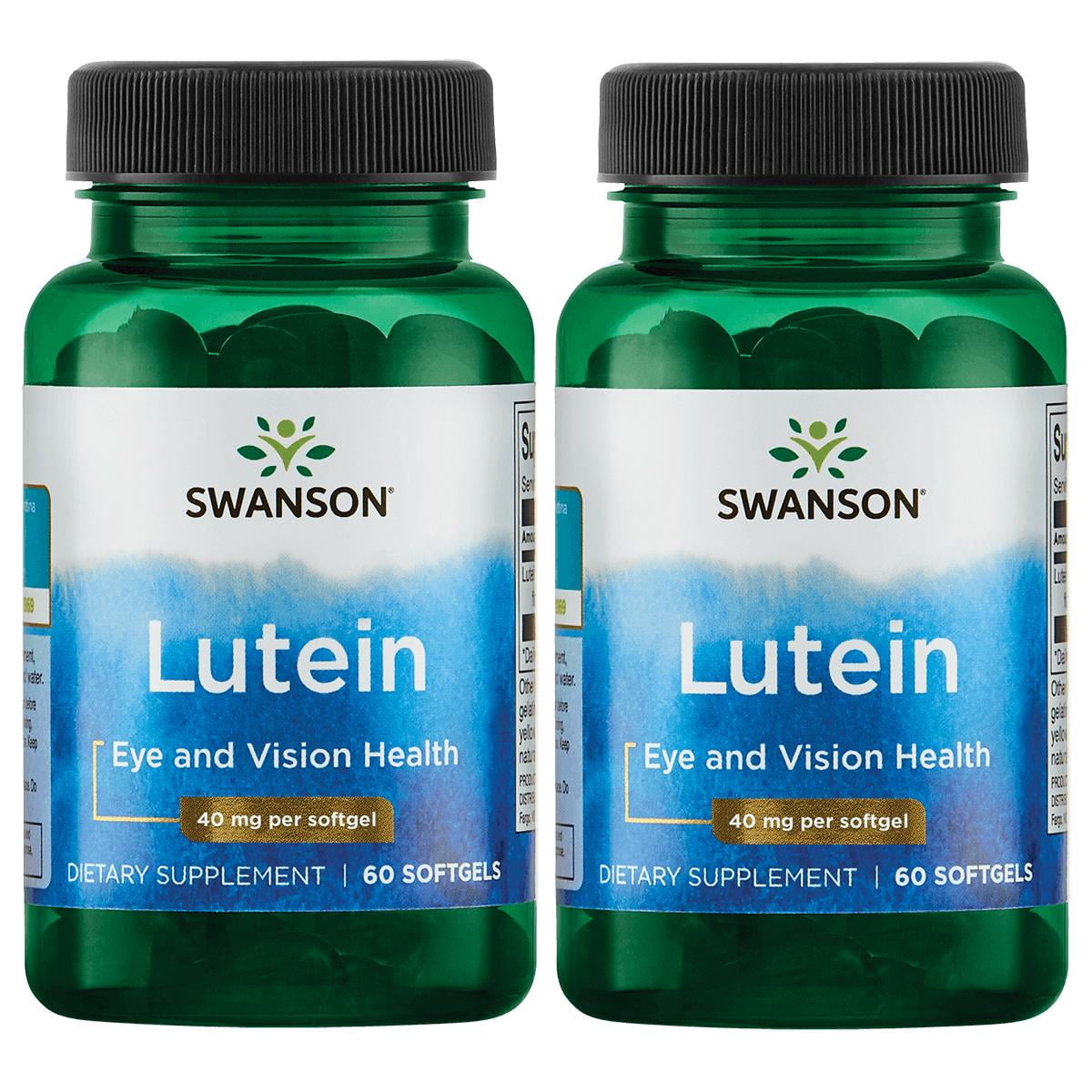 Swanson Lutein 40 mg 60 Sgels 2 Pack - Walmart.com