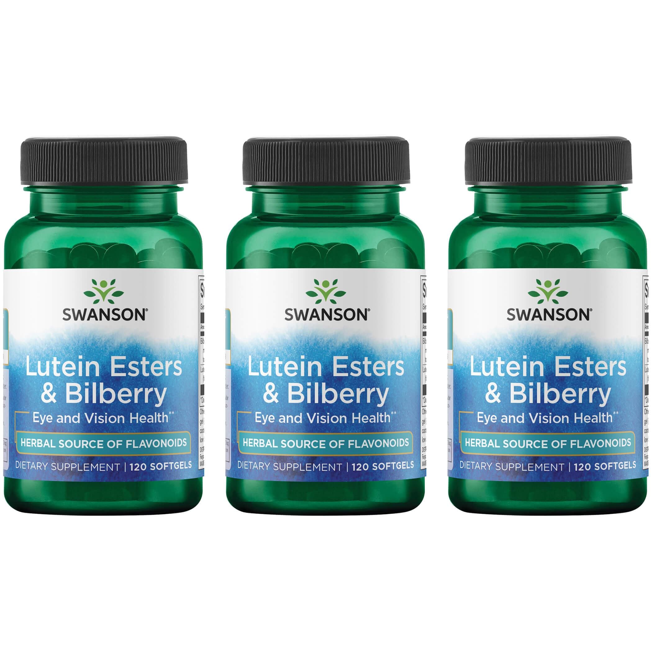 Swanson Lutein Esters & Bilberry 120 Sgels 3 Pack - Walmart.com