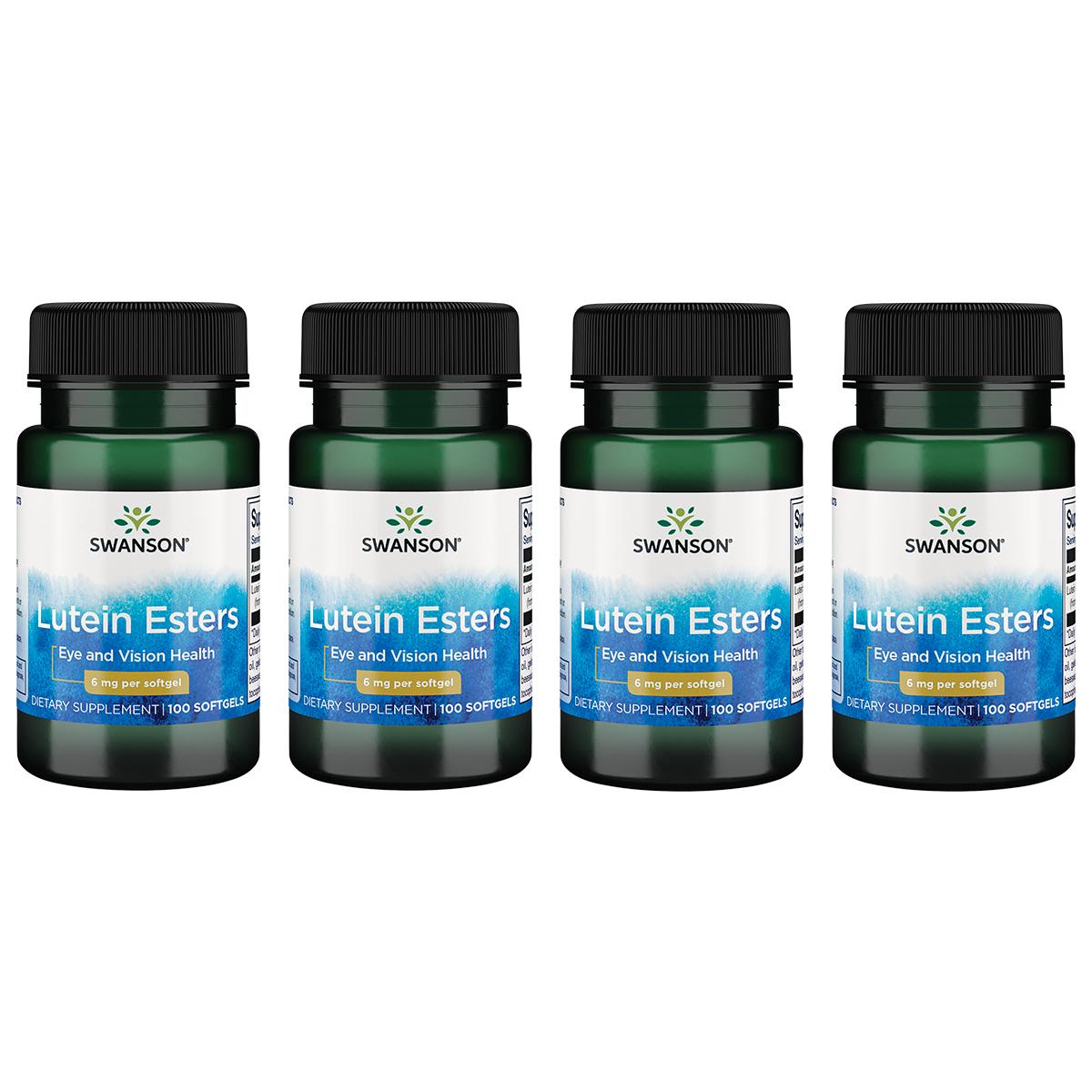 Swanson Lutein Esters - Featuring Lutemax 6 mg 100 Sgels 4 Pack ...