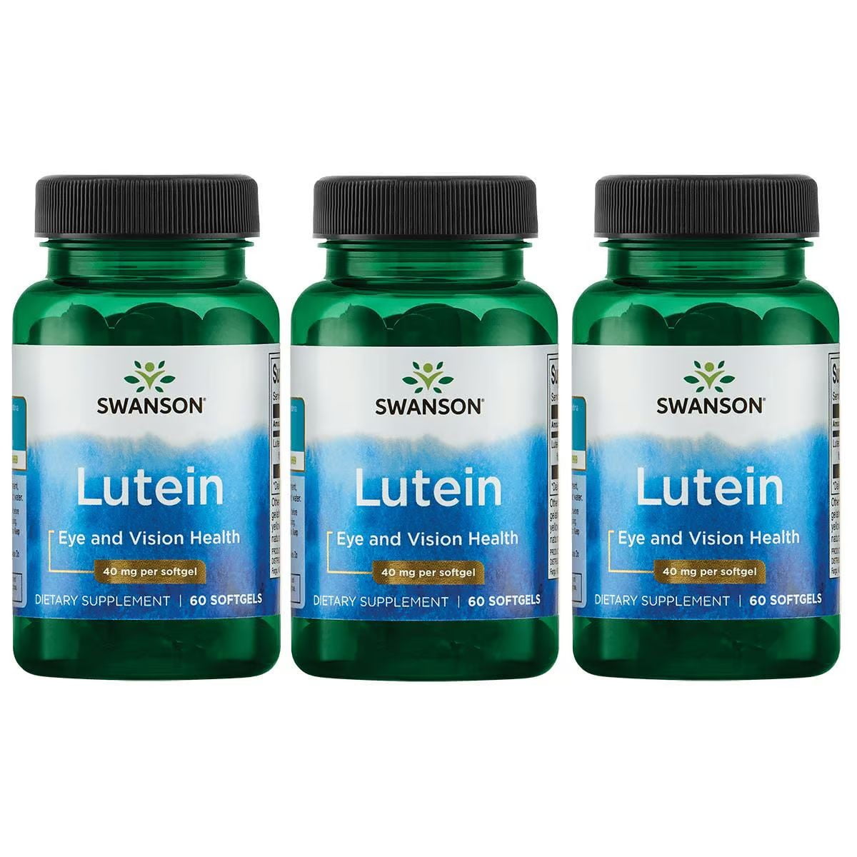 Swanson Lutein Eye Vision Retina Macula Health Supplement 40 mg 60 ...