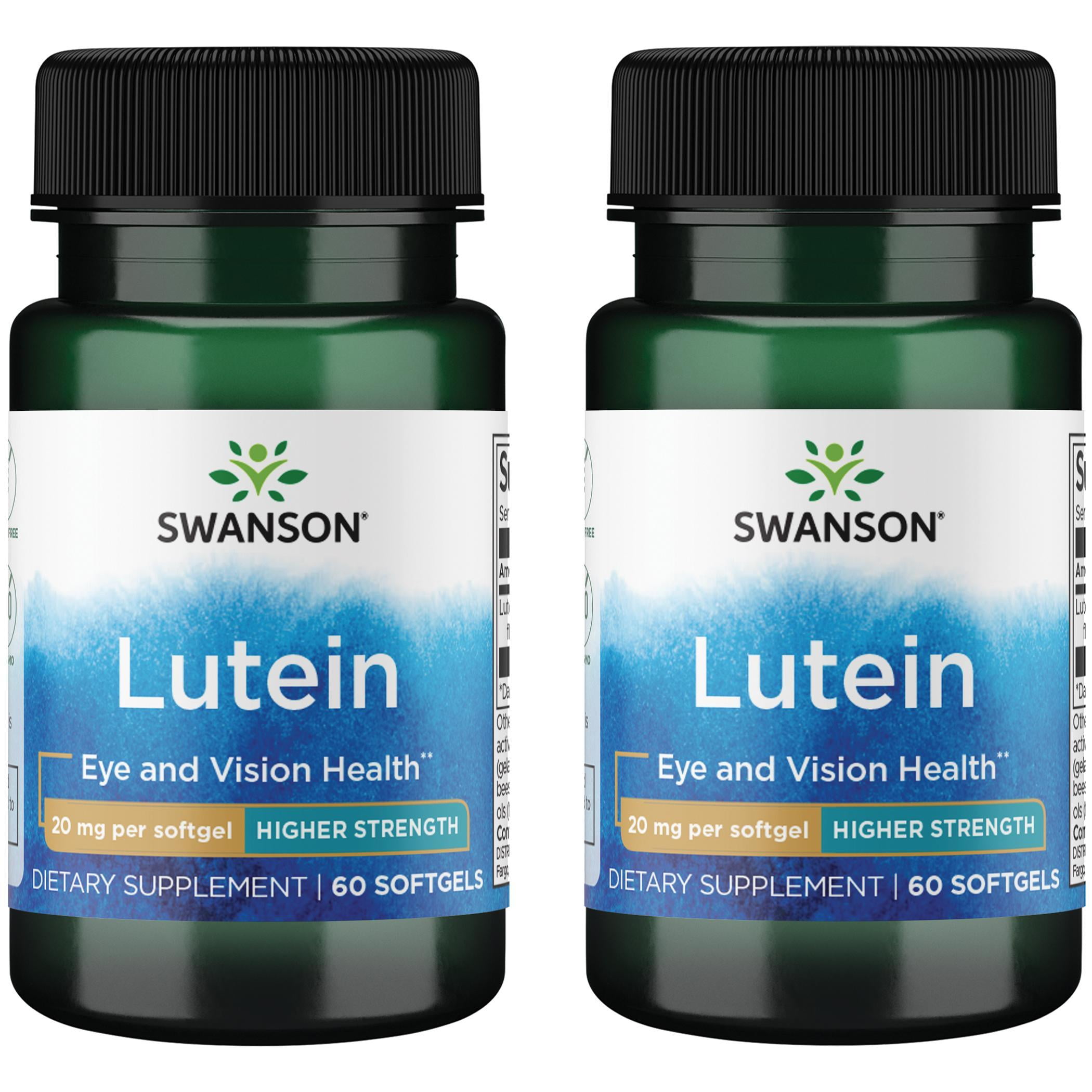 Swanson Advanced Eye Health Sight Care Pills - High Potency Lutein 20 ...