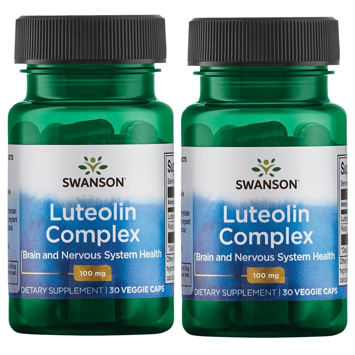 Swanson Luteolin Complex 100 mg 30 Veg Caps 2 Pack - Walmart.com