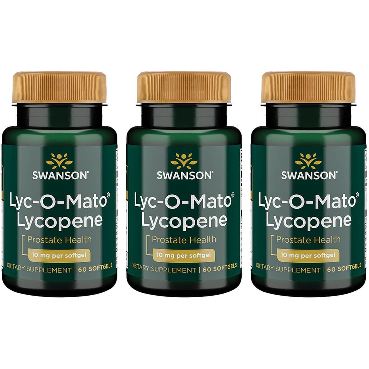 Swanson Lyc-O-Mato Lycopene Capsules, 10 mg, 60 Count, 3 Pack for ...