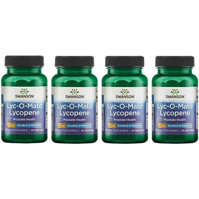 Swanson Lyc-O-Mato Lycopene - Double Strength 20 mg 60 Sgels 4 Pack ...