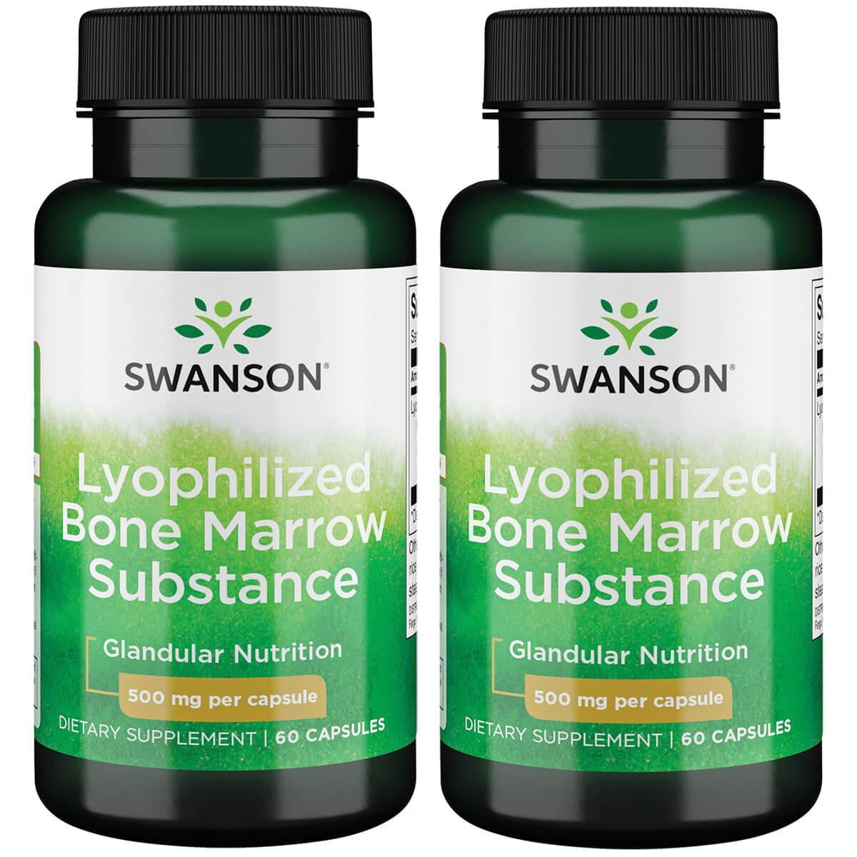Swanson Lyophilized Bone Marrow Substance 500 mg 60 Caps 2 Pack ...