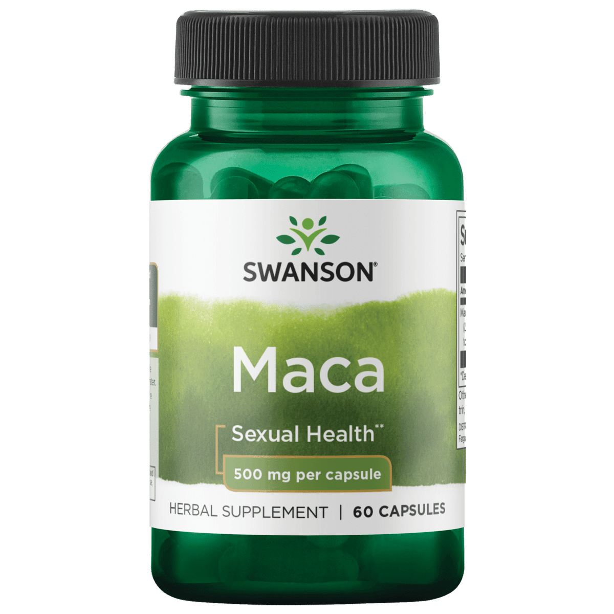 Swanson Passion Maca Root Supplement 500 mg, 60 Capsules, Peruvian Maca ...