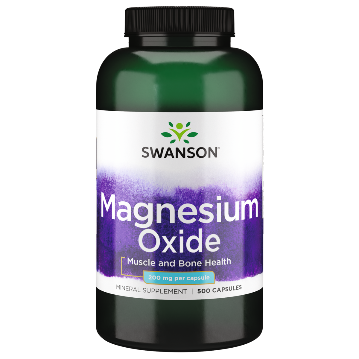 Swanson Magnesium 200 mg 500 Capsules - Walmart.com