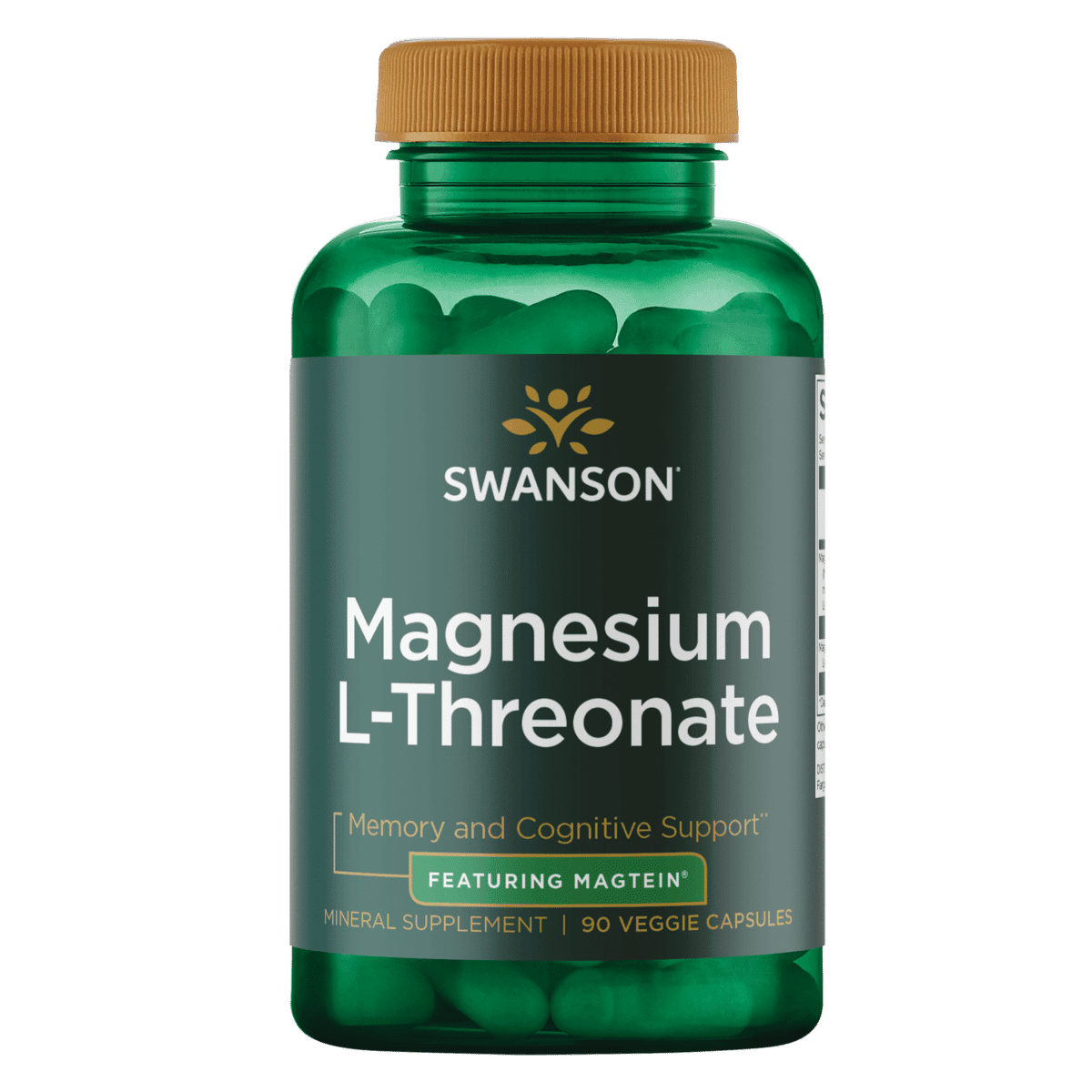 Swanson's Magnesium L-Threonate, Magtein - Cognitive Health Support, 90 ...