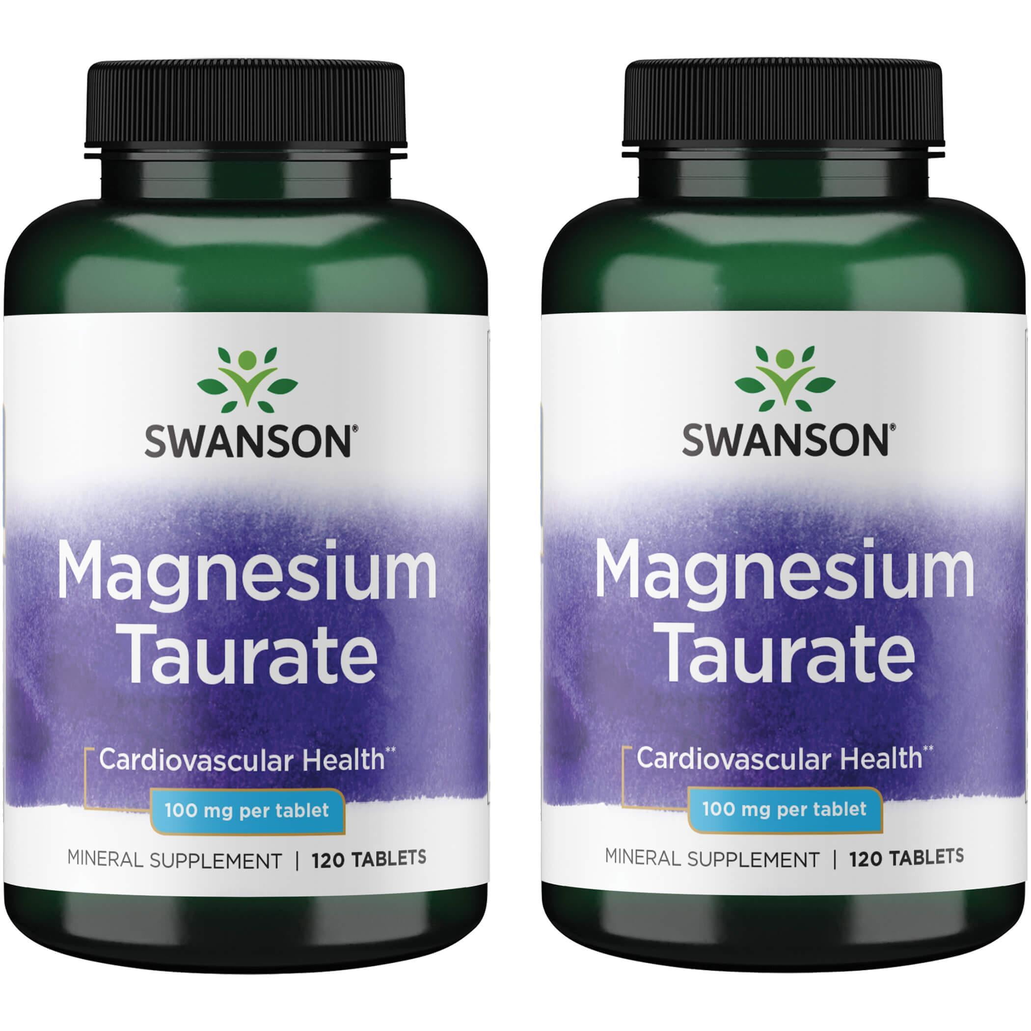 Swanson Magnesium Taurate, Mineral Supplement, Magnesium and Taurine ...
