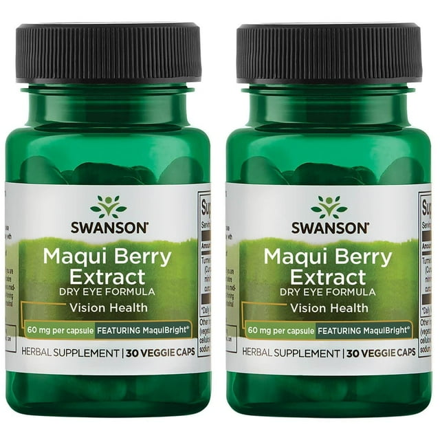 Swanson Maqui Berry Extract Dry Eye Formula - Featuring Maquibright 2 ...