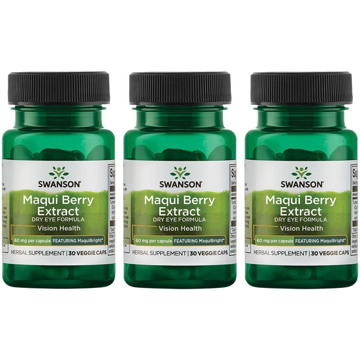 Swanson Maqui Berry Extract Dry Eye Formula - Featuring Maquibright 3 ...