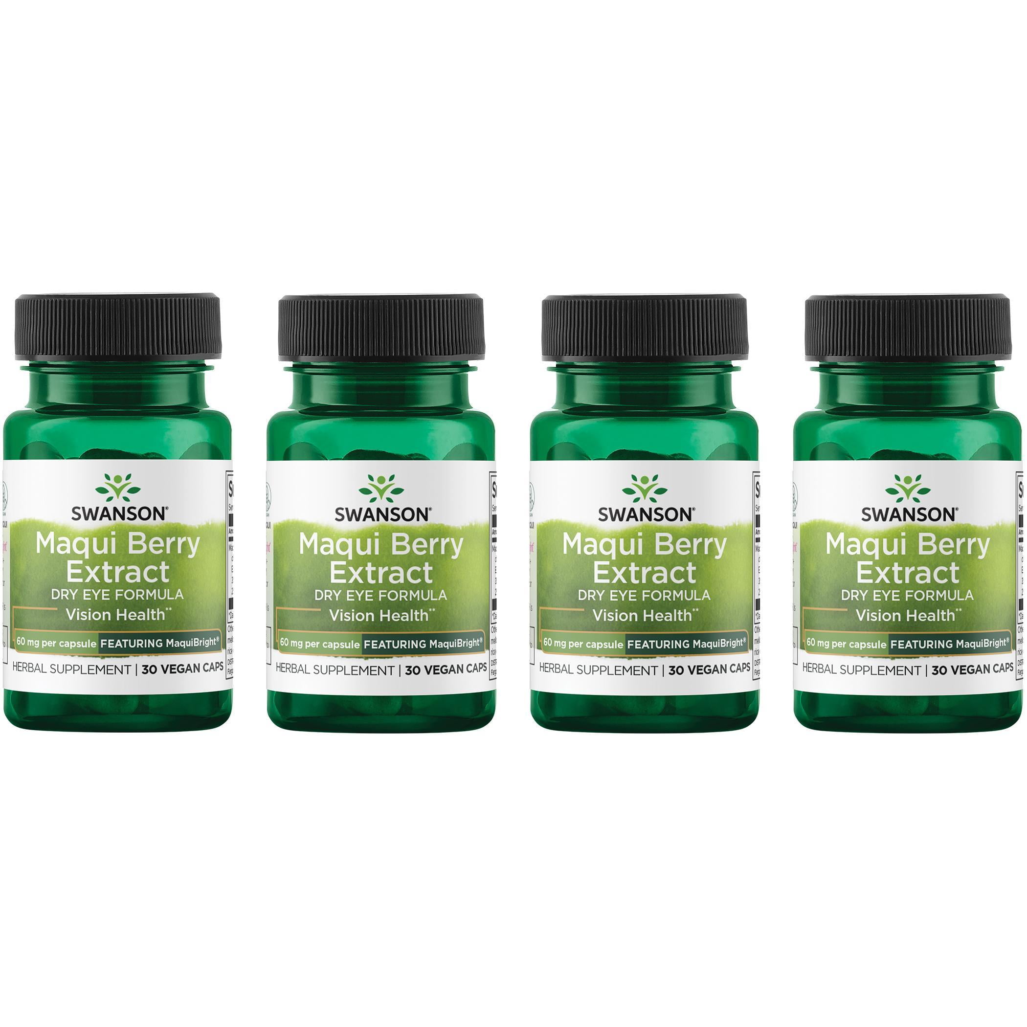 Swanson Maqui Berry Extract Dry Eye Formula - Featuring Maquibright 4 ...